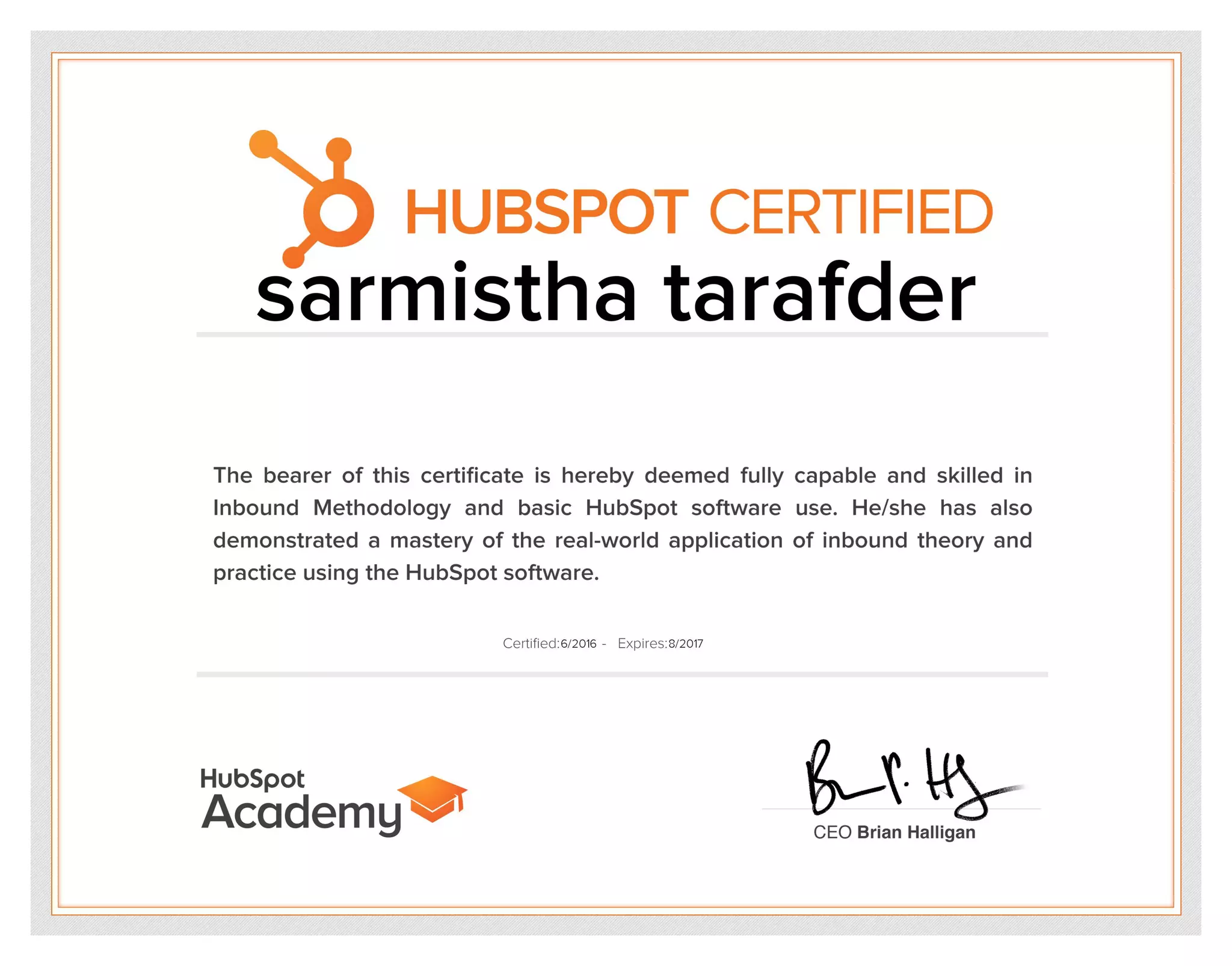 Hubspot Inbound Certificate | PDF