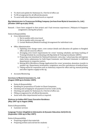 Curriculum Vitae_ZinNyeinEi | PDF