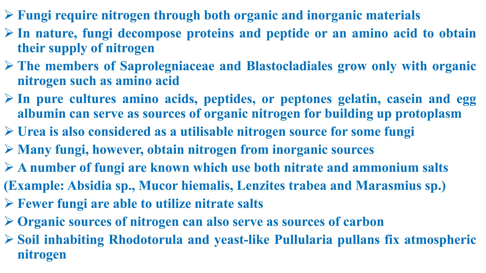 Nutrition in Fungi_for Microbiology and Mycology | PDF
