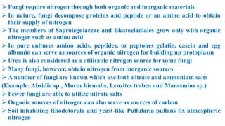 Nutrition in Fungi_for Microbiology and Mycology | PDF