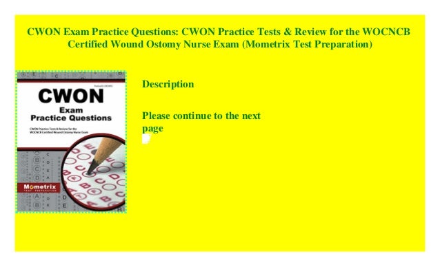 CWON Exam Practice Questions: CWON Practice Tests & Review for the ...