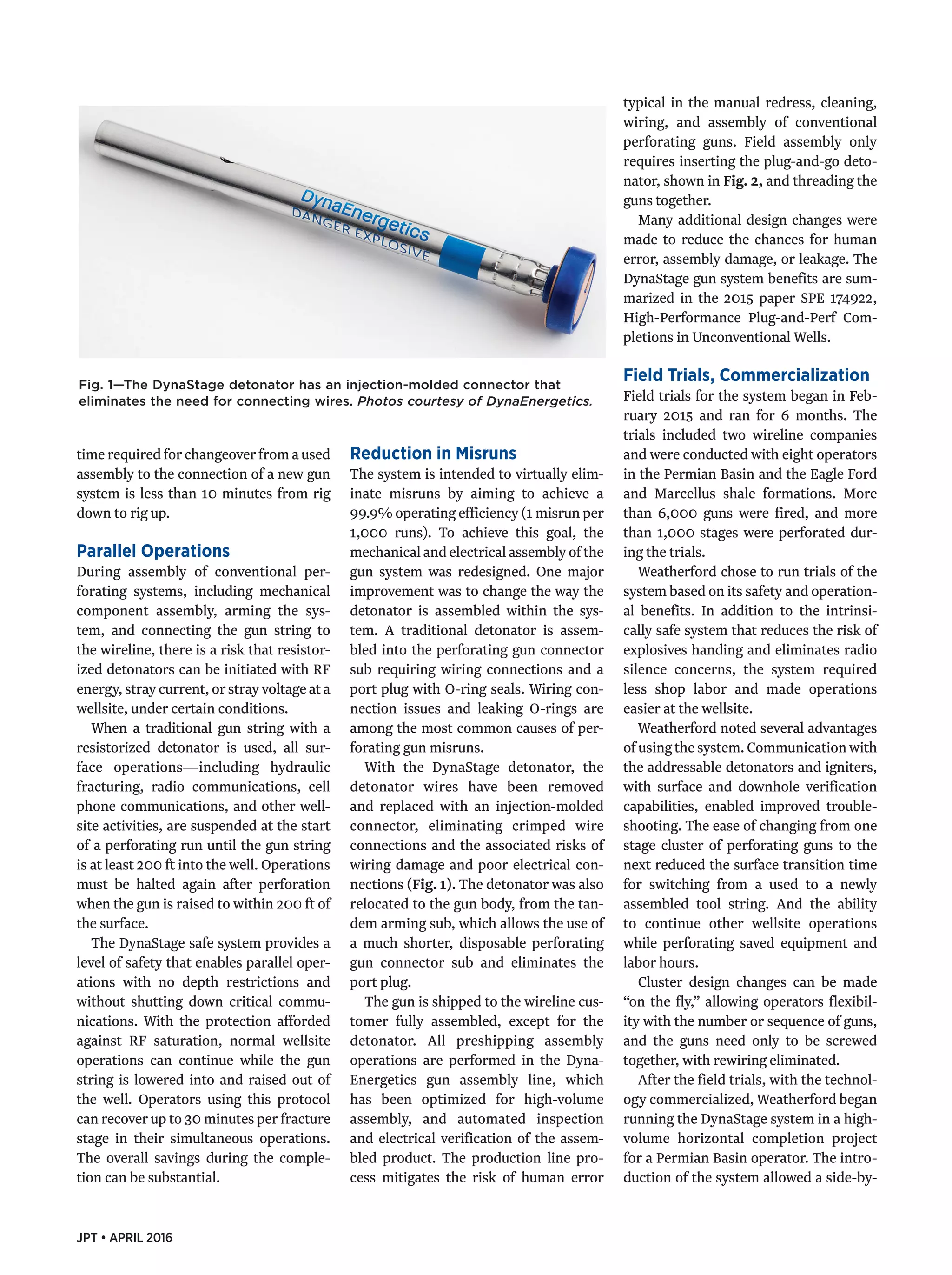 JPT_DynaStage_TechUpdateApril 2016 | PDF