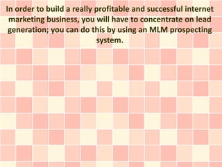 The Truth Behind MLM Prospecting Systems | PPTX | Marketing and ...