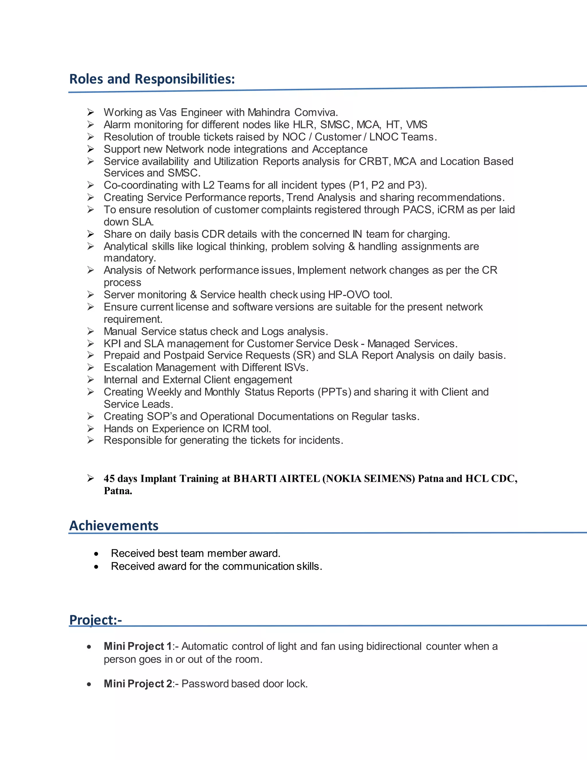 puja resume | DOCX | Computer Networking | Computing