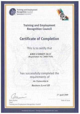 Certificate III in Business | PDF