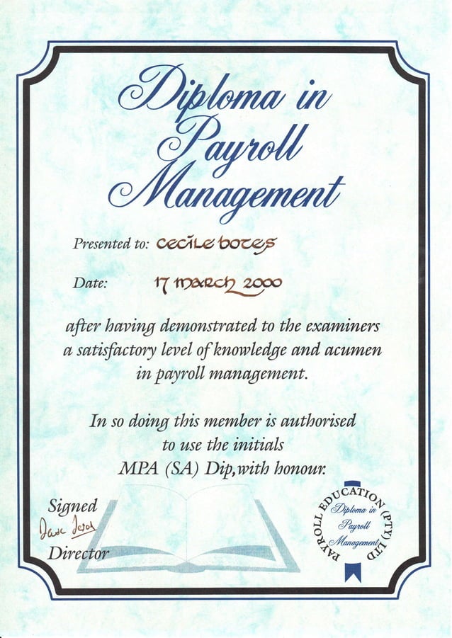 PAYROLL DIPLOMA | PDF