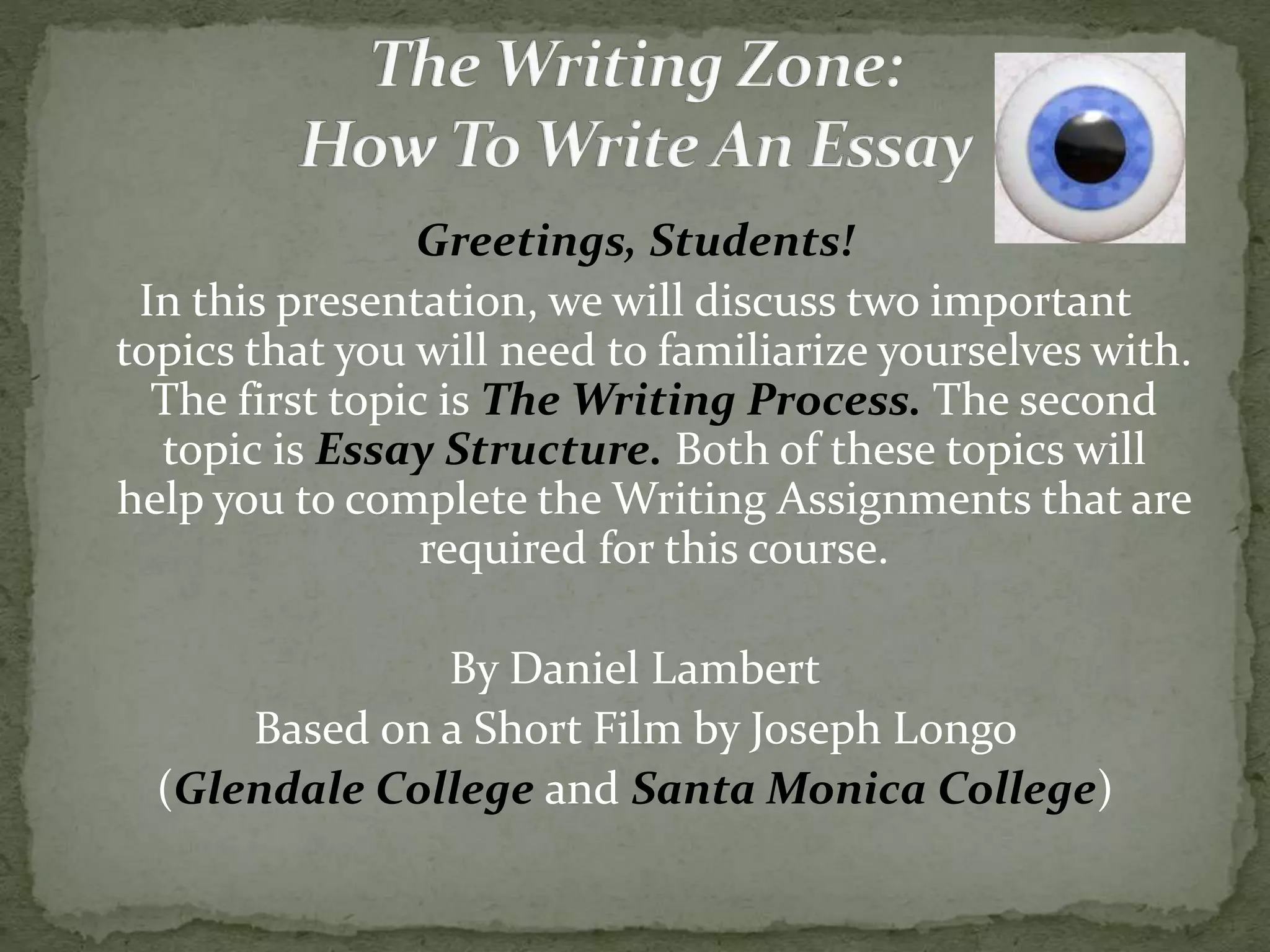 The Writing Zone for English 101 at CSULA | PPTX | Homework and Study ...