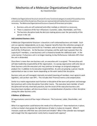 A Molecular Organizational Structure 2 0 PDF