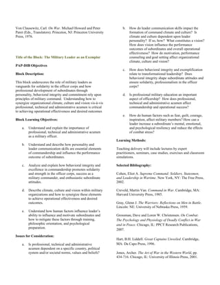 PfP Leadership Curriculum | DOC