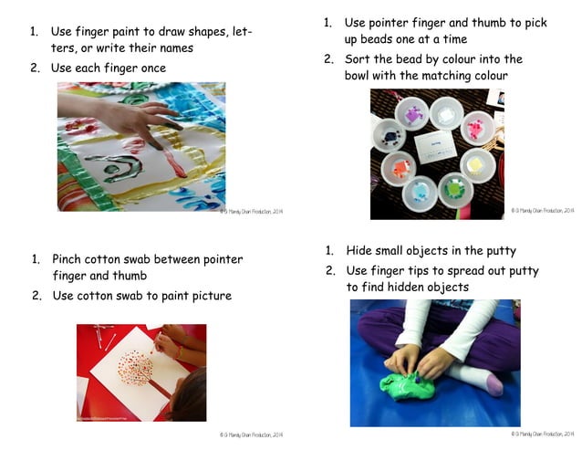 Fine Motor Kit Handout (By Mandy Chan) | PPT