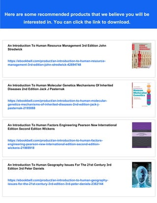 An Introduction To Human Resource Management 3rd Edition Nick Wilton | PDF