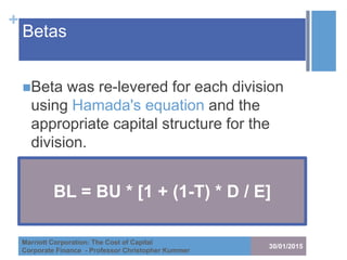 Marriot Corp Case | PPTX