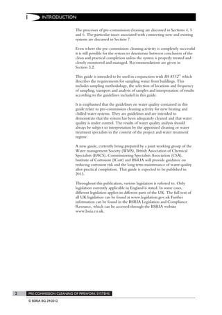 BSRIA Guide BG 29 2012 Pre Commission Cleaning of Pipework Systems 5th ...