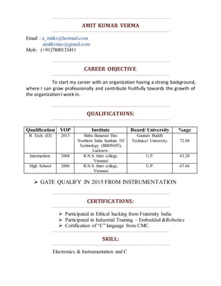 AMIT_KUMAR_VERMA | DOCX | Technology & Computing