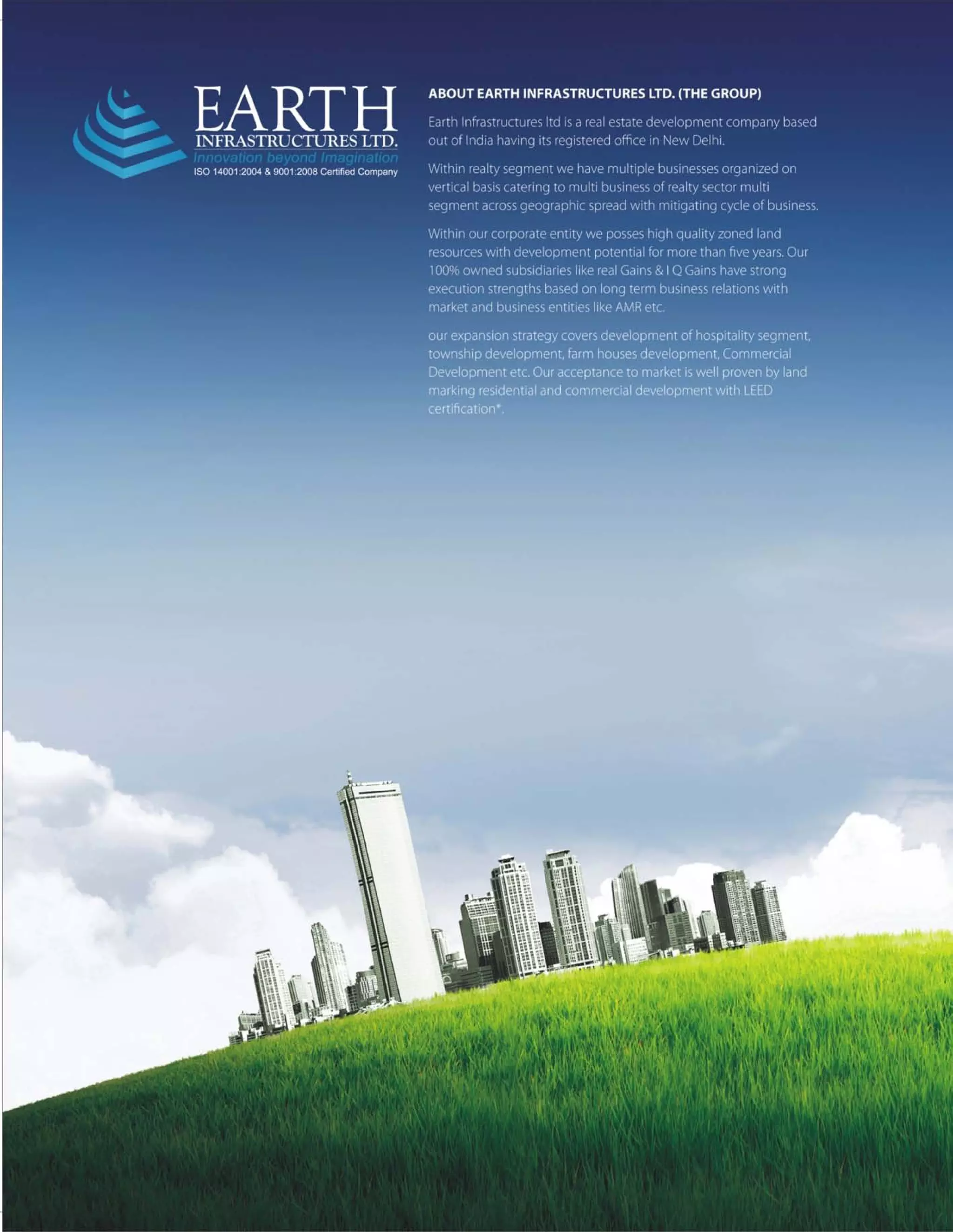Magnifique Tower Brochure | Residential Projects in greater Noida | Earth Infrastructure Ltd | PDF