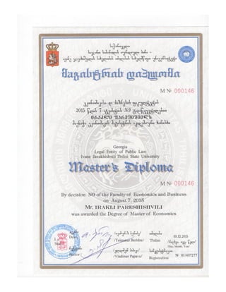 Master's diploma | PDF