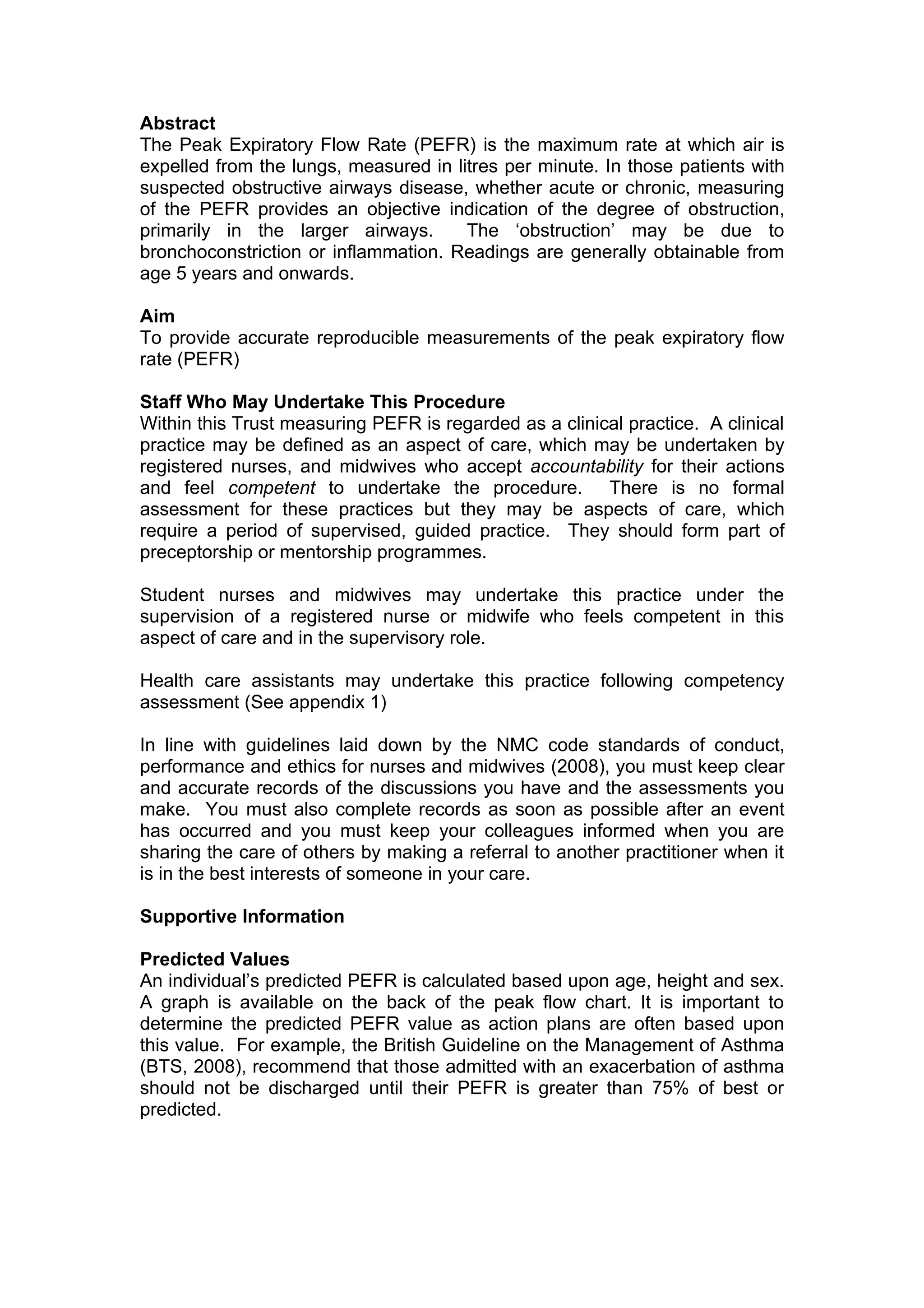 869 peak expiratory flow rate measurements final (2) | DOC