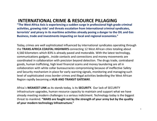 SECURITY IN WEST AFRICA PRESENTATION | PDF