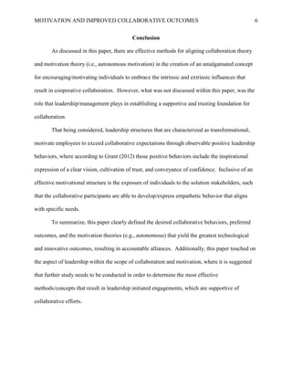 20160217 - Motivation and Improved Collaborative Outcomes | PDF