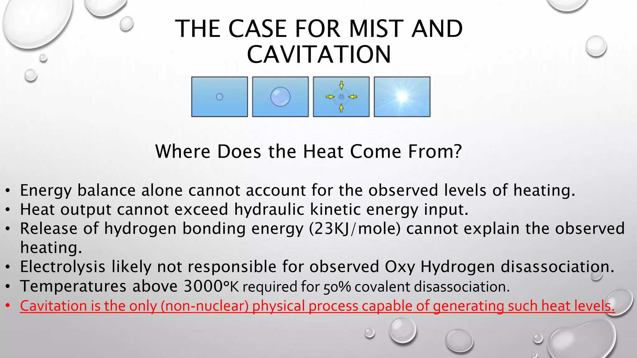 The Case for cavitation induced heating | PPTX