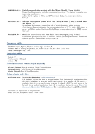 wissem_CV | PDF | Programming Languages | Computing