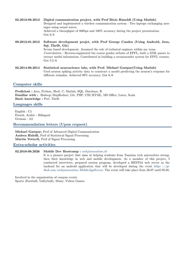 wissem_CV | PDF | Programming Languages | Computing