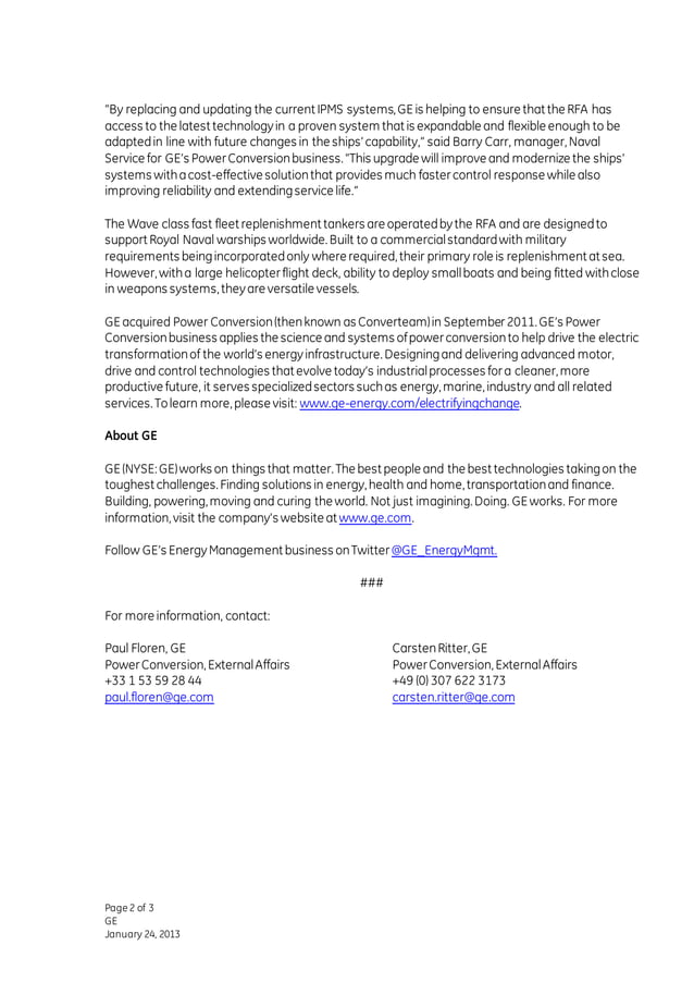 GE upgrades PMS Royal Navy Ships | PDF