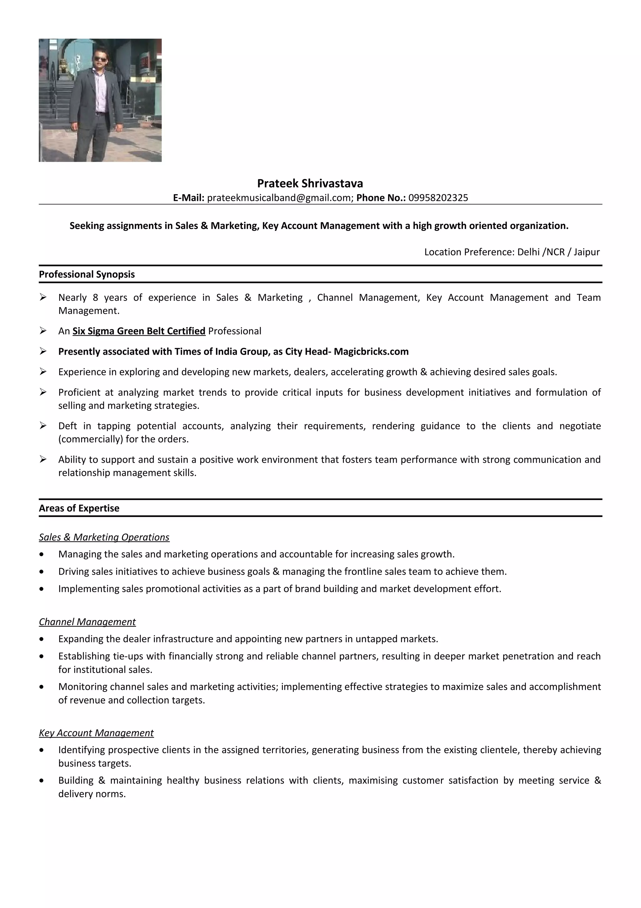 Prateek resume | DOC