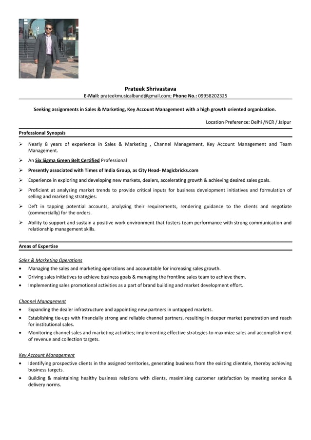 Prateek resume | DOC