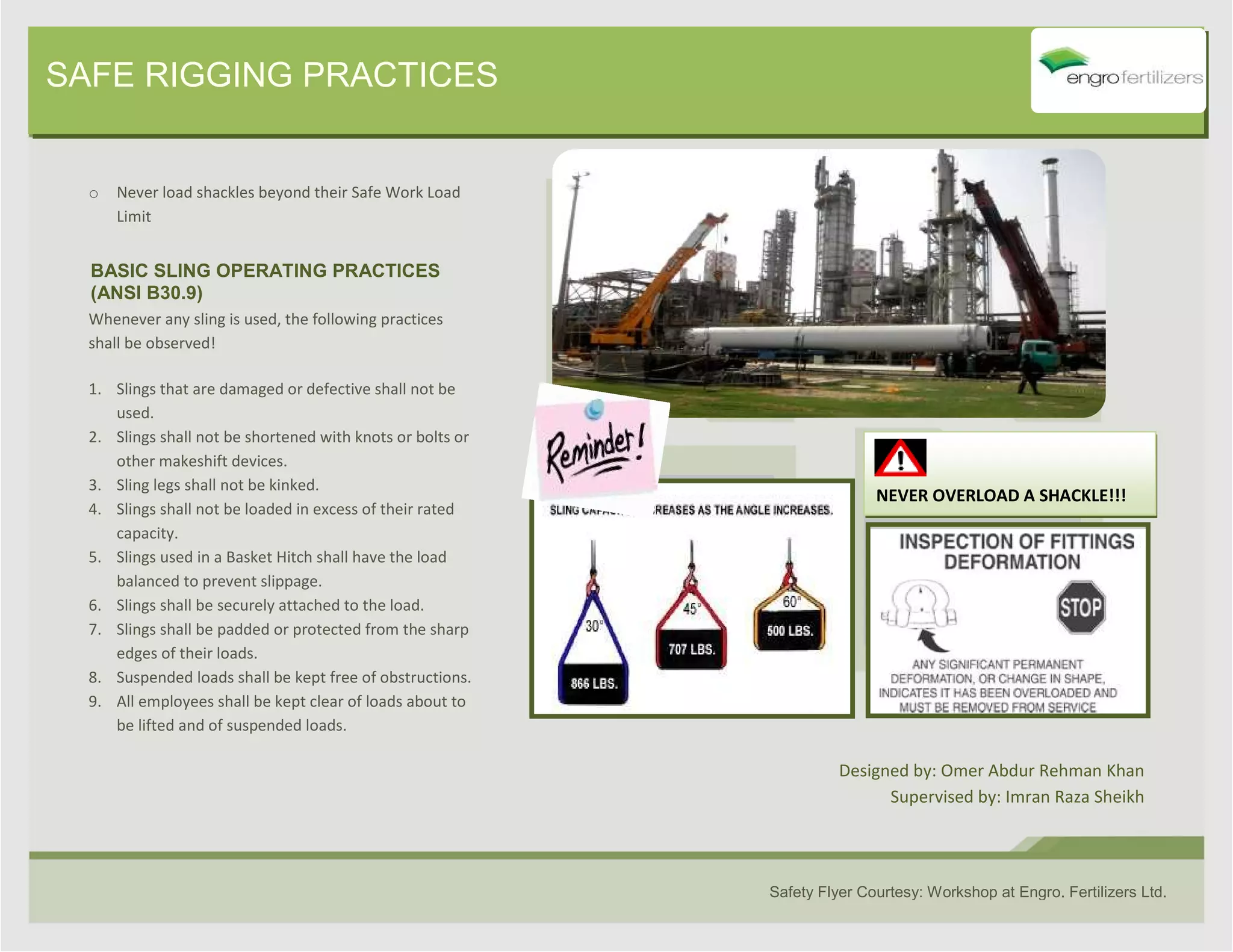 Safe Rigging Practices | PDF
