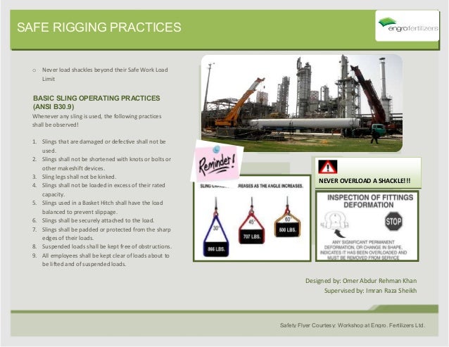 Safe Rigging Practices 