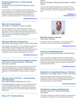 2015 Future Schools Technology Conference | PDF