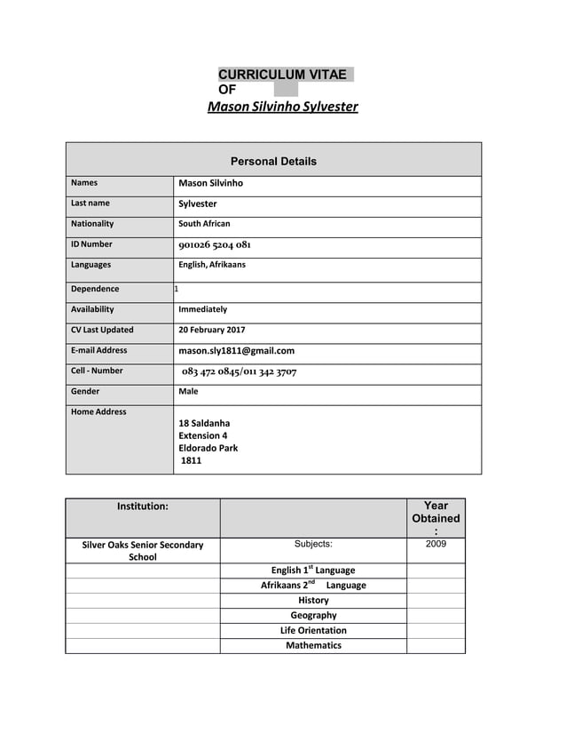 mason updated cv2 | PDF