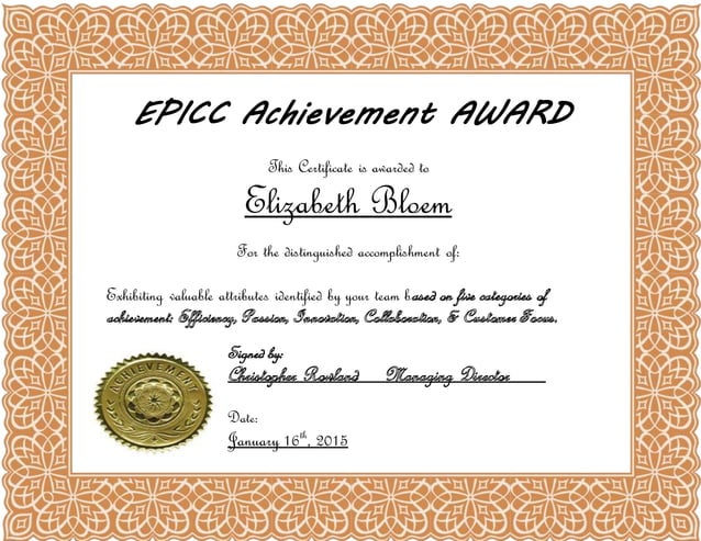 EPICC Award Certificate- Elizabeth Bloem(2) | DOCX