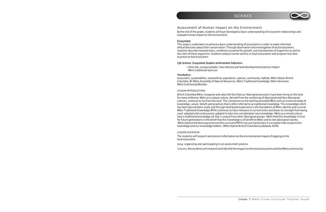 MNBC_Grade_7_Metis_Cross-Curricular_Teacher_Guide | PDF | Secondary ...