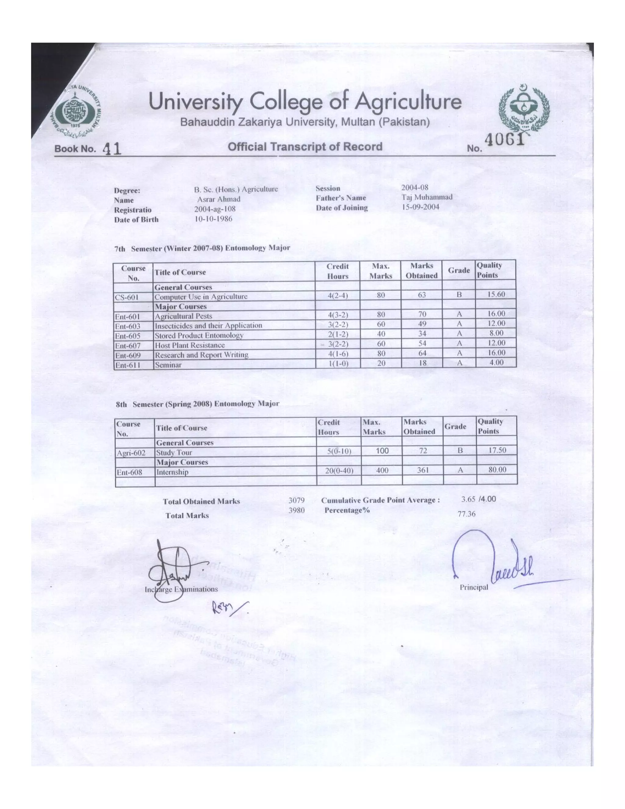 B.SC. (Hons) Agriculture | PDF
