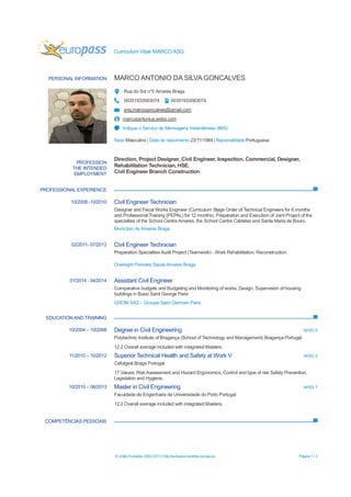 CVTemplate - British | PDF