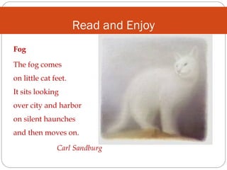 Poem 1 The Fog | PPT
