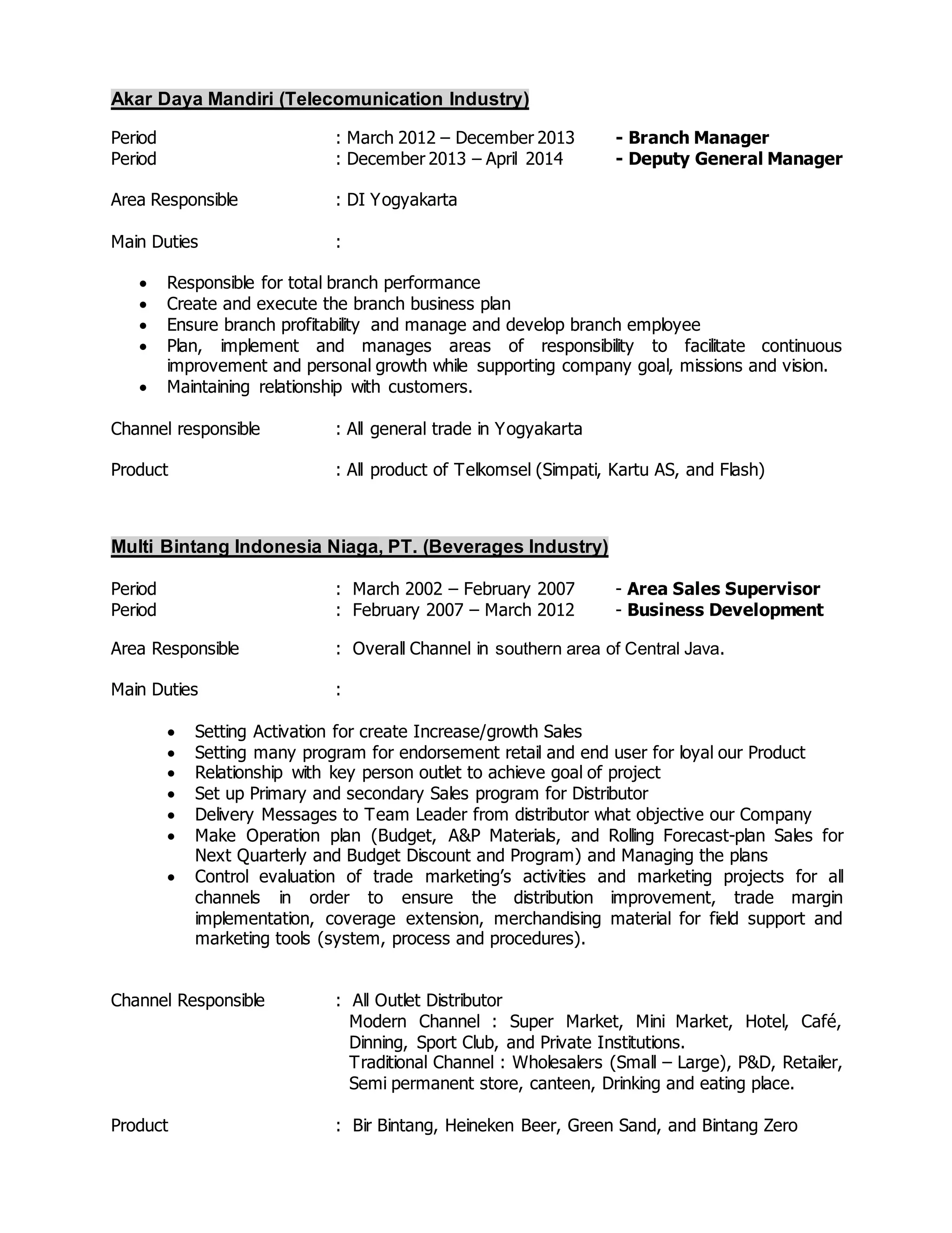 Resume_Teguh | PDF