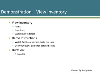 Instructional Inventory - Course Sample | PPTX