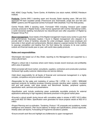 Experience - KIPM - Rigidal | PDF