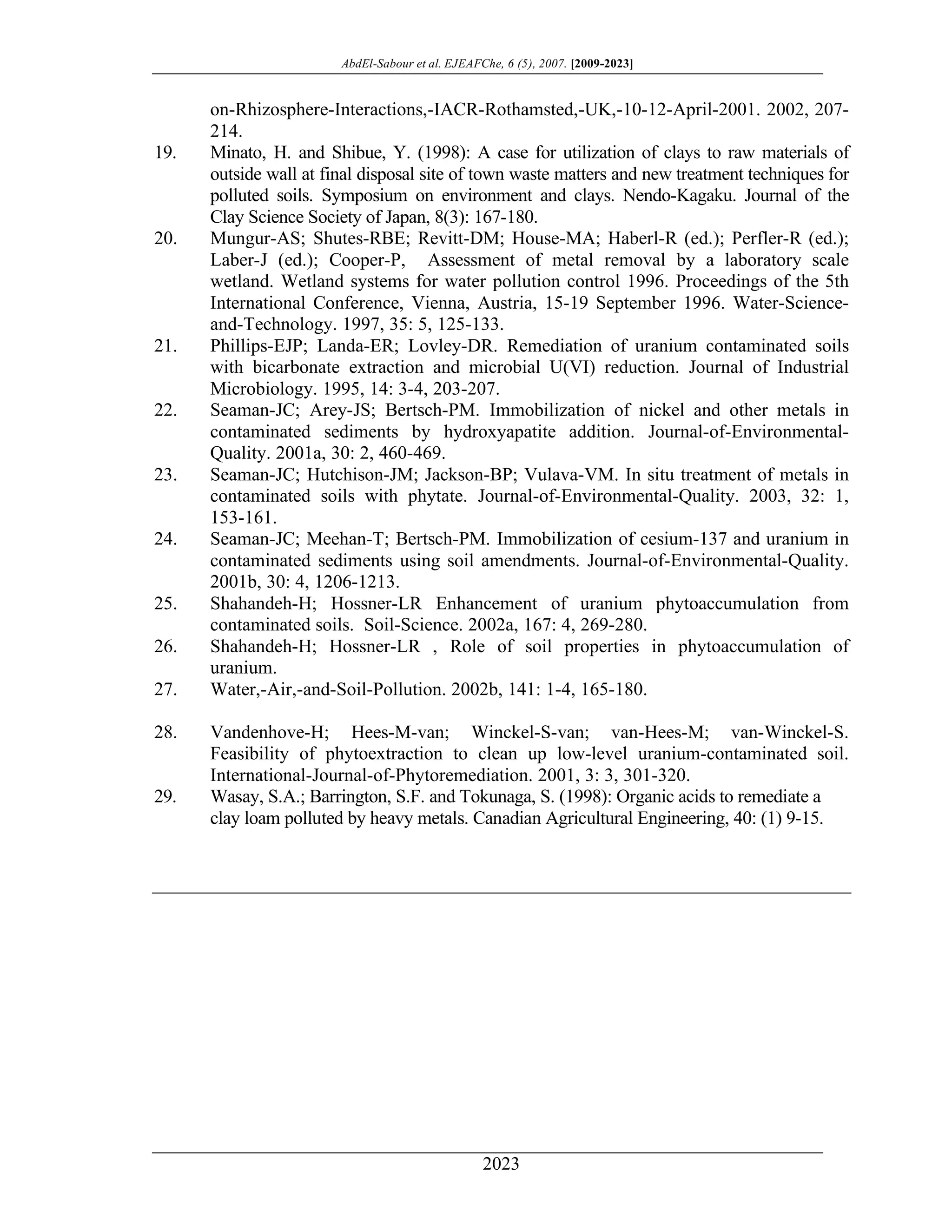 remediation and bioremediation of U | PDF