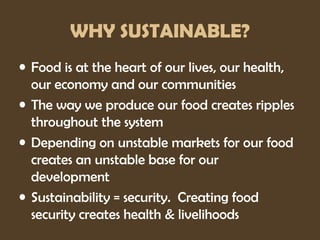 SUSTAINABLE FOOD SYSTEMS | PPT