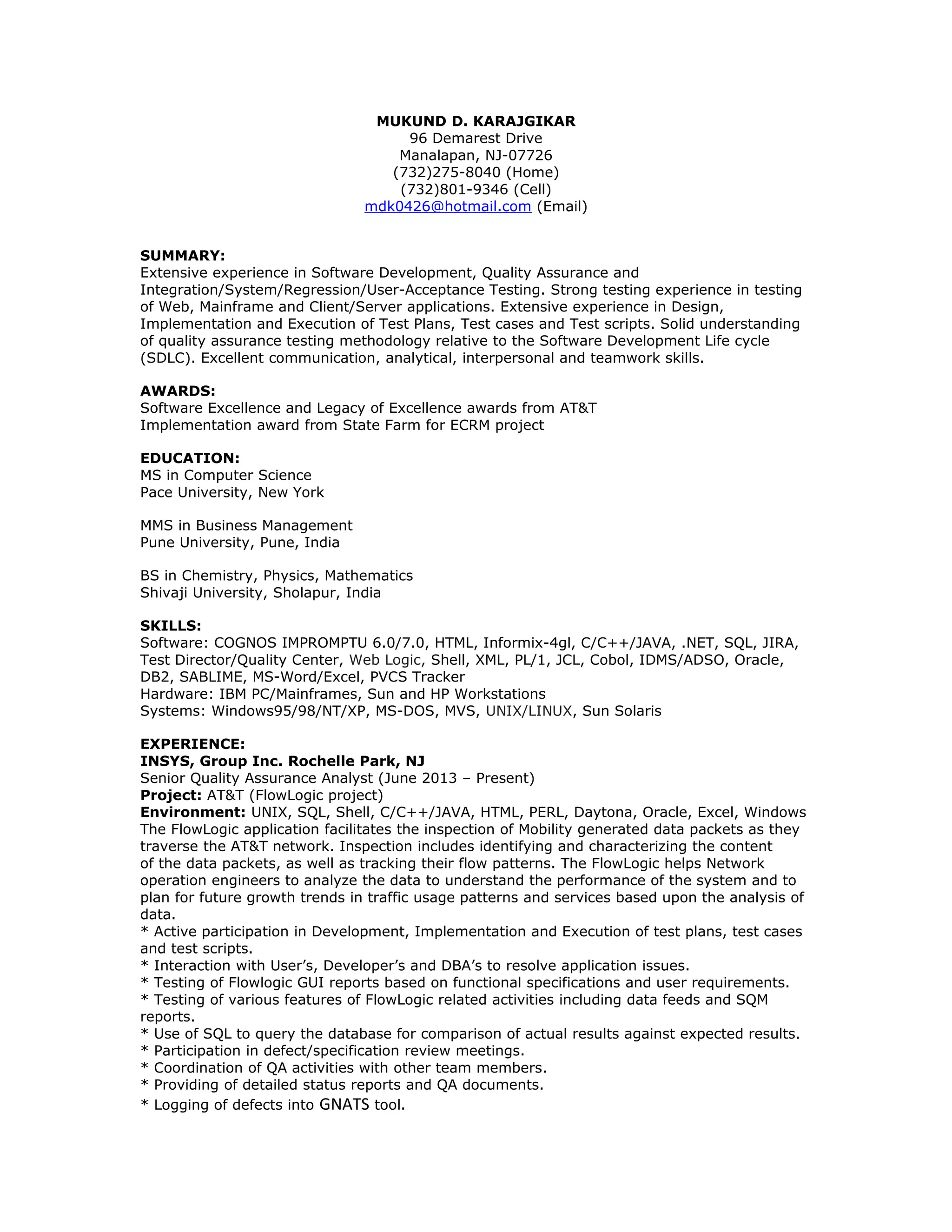 MDK_Resume | DOC