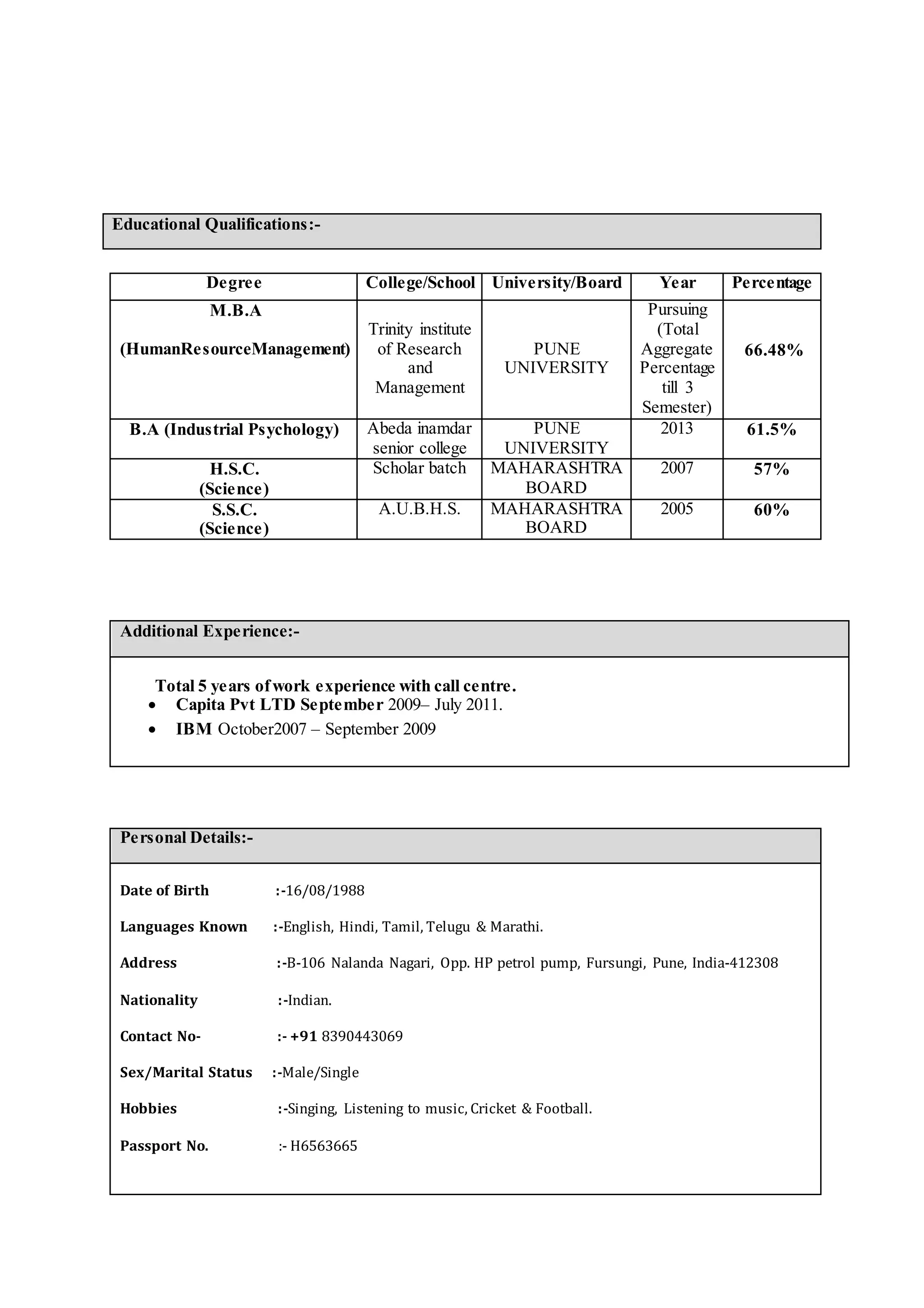 bala updated resume | DOCX | Human Resources | Business