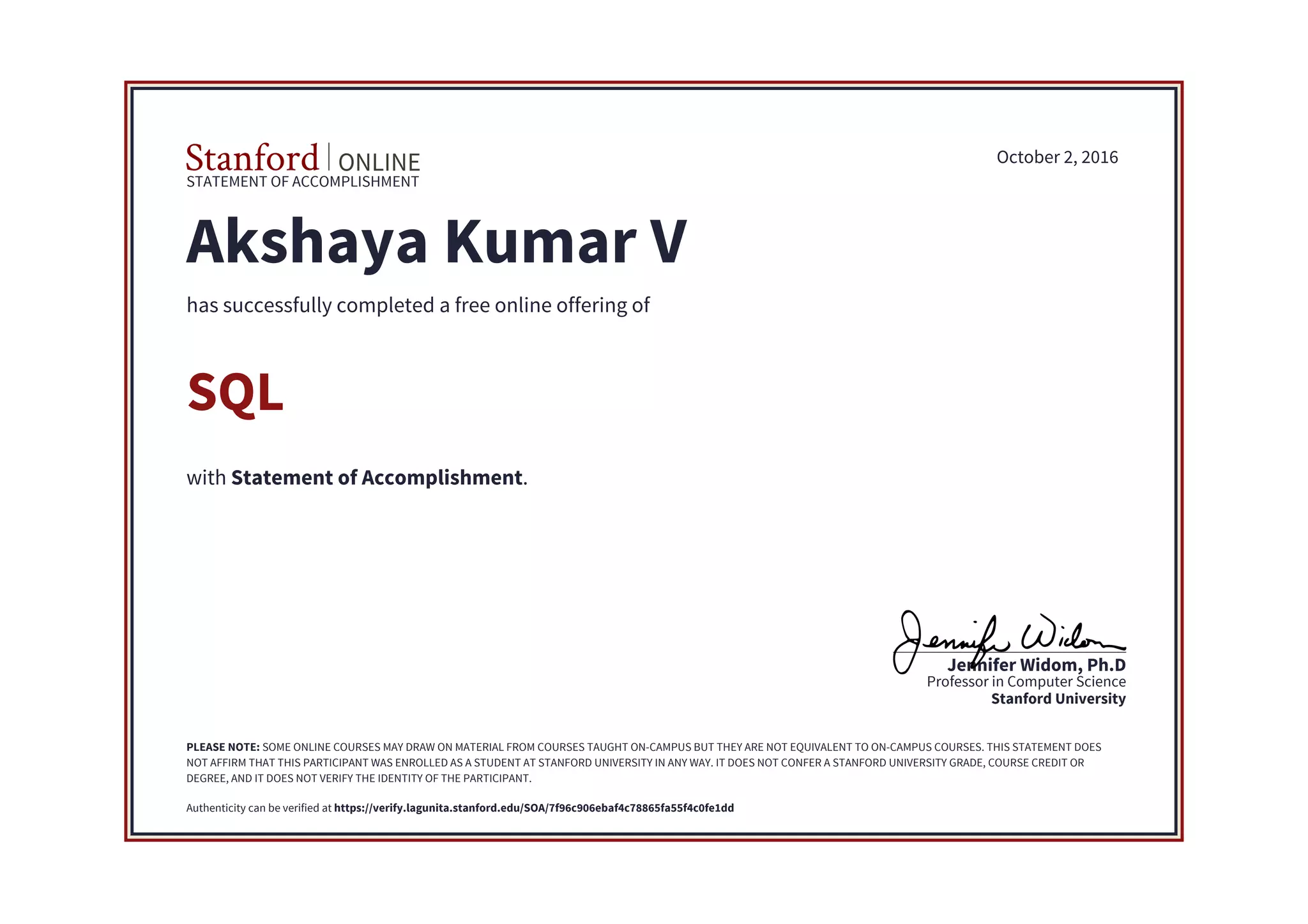 Sql Certificate Ppt