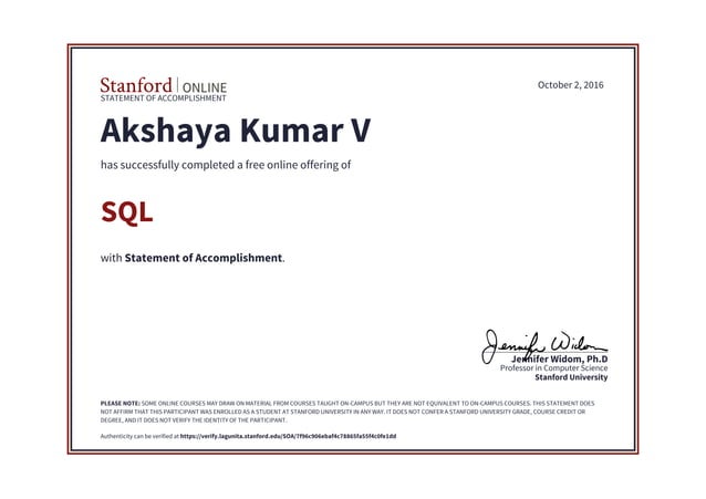 SQL CERTIFICATE | PDF