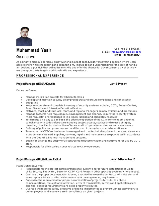 Muhammad Yasir(updatedCV) | PDF