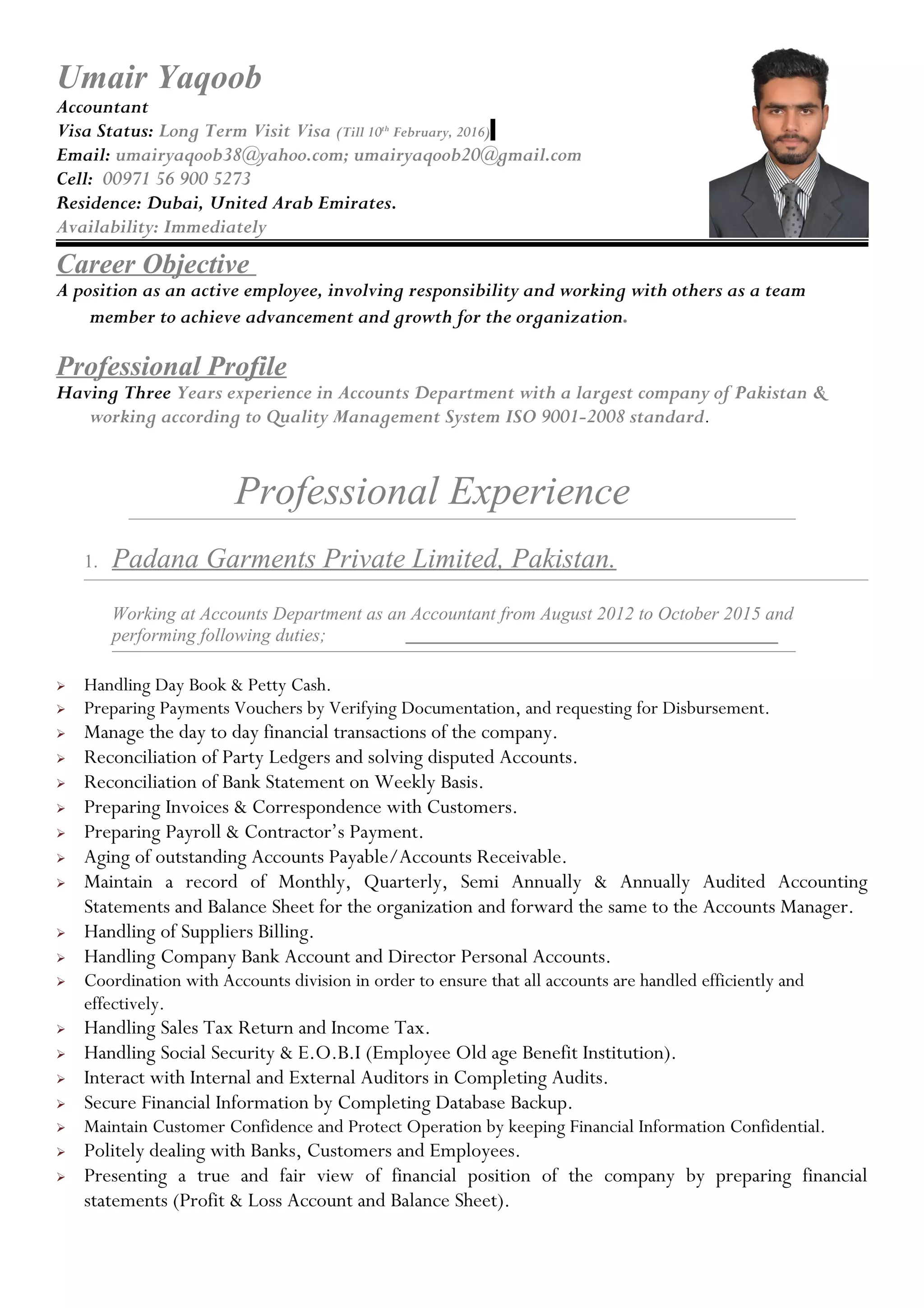 Umair Resume | PDF