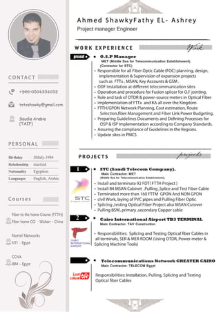 ahmed shawky cv 2017 | PDF